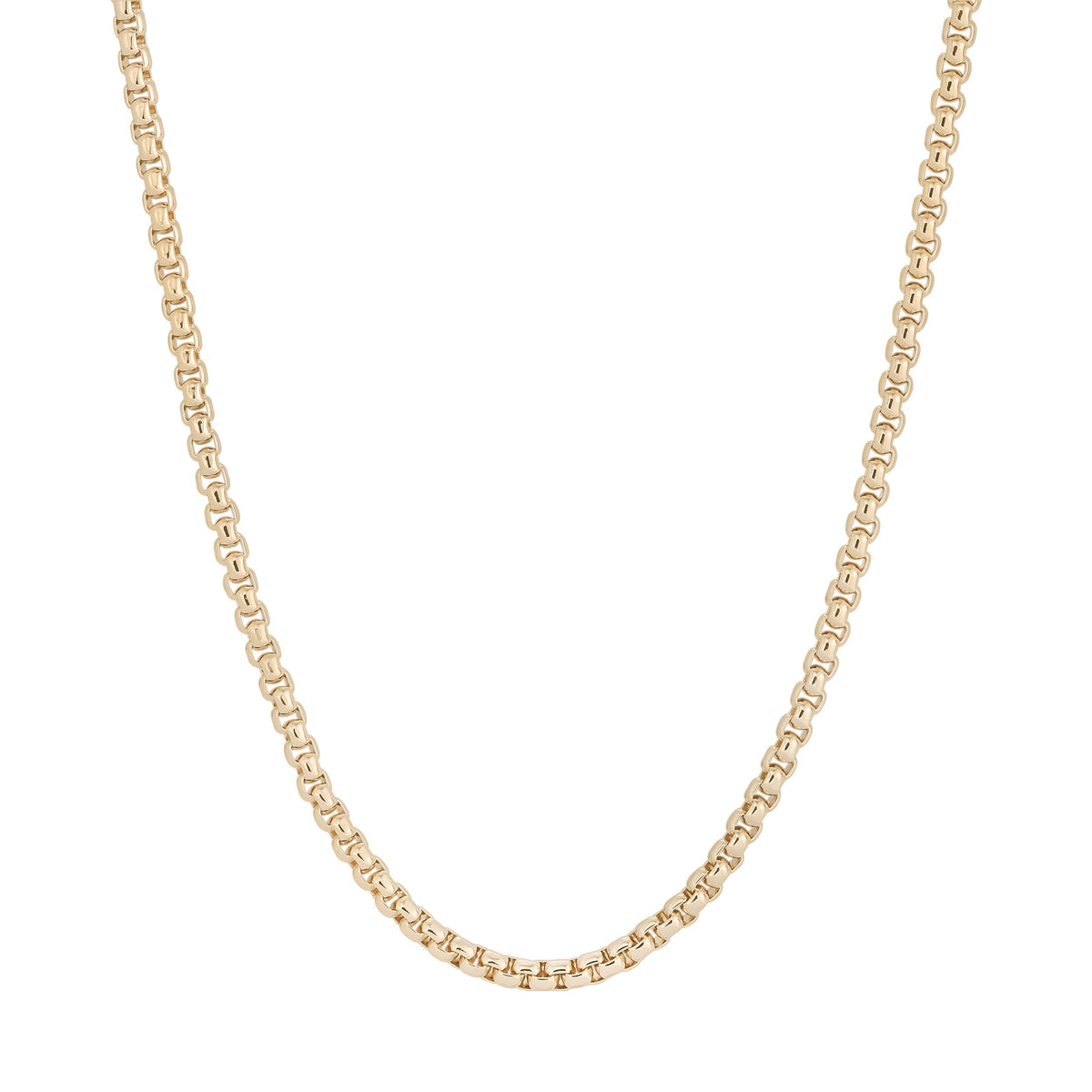 Thin Luciana Box Chain Necklace – Flying Tomato